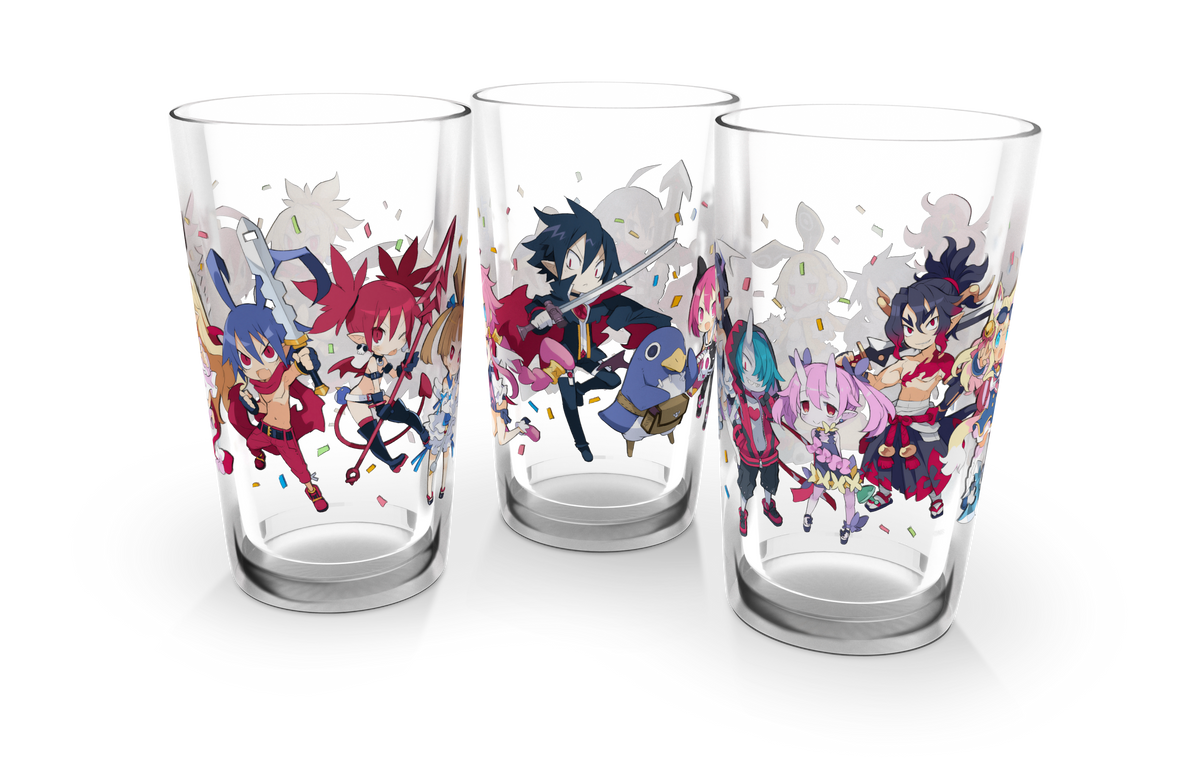 Disgaea "20 Years of Raising HL" Anniversary Pint Glass Set (Set of 3 ...